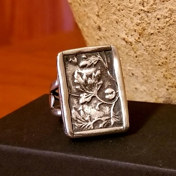 Silpada | Jewelry | Rare Silpada Sterling Silver Leaf Ring | Poshmark